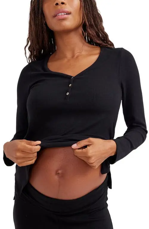 Hatch Collection Ribbed Nursing Henley