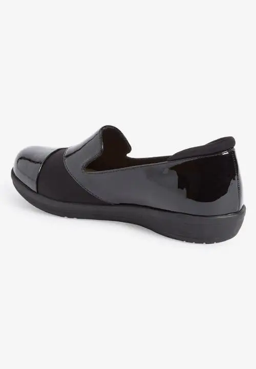 COMFORTVIEW Annete Bunion-friendly Orthotic Flat - Black