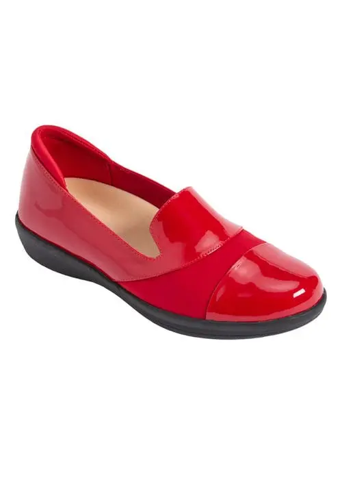 COMFORTVIEW Annete Bunion-friendly Orthotic Flat - Red