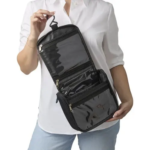 LANDS' END Small Hanging Toiletry Bag - Black