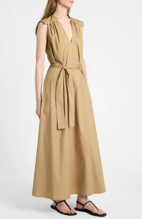 Santorelli Niu Cap Sleeve Maxi Dress - Chai