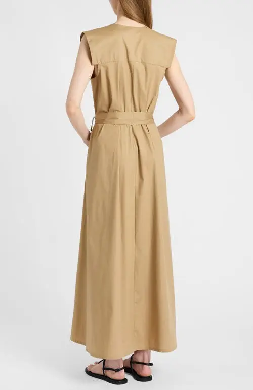 Santorelli Niu Cap Sleeve Maxi Dress - Chai