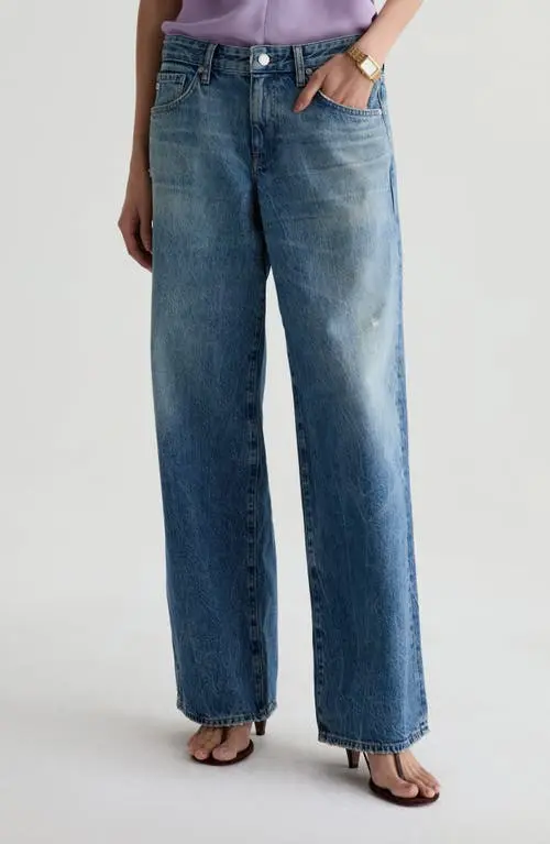 Ag Adria Low Rise Wide Leg Jeans