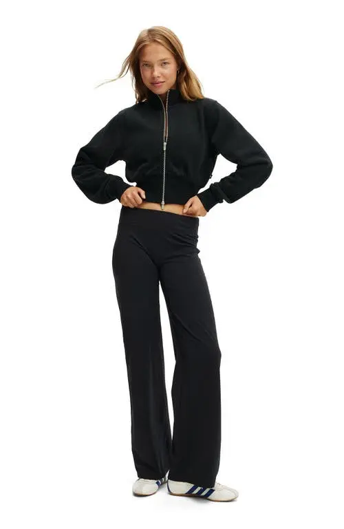 Cotton:on Active Plush Fitted Zip Through Fleece Jacket