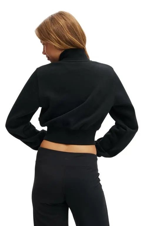Cotton:on Active Plush Fitted Zip Through Fleece Jacket