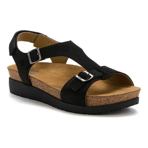 ABEO Algarve Buckle Sandal - Black