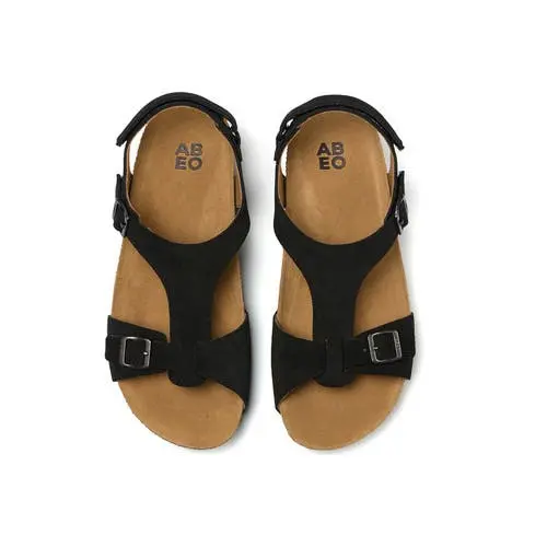 ABEO Algarve Buckle Sandal - Black