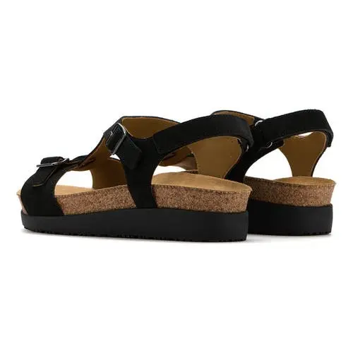 ABEO Algarve Buckle Sandal - Black