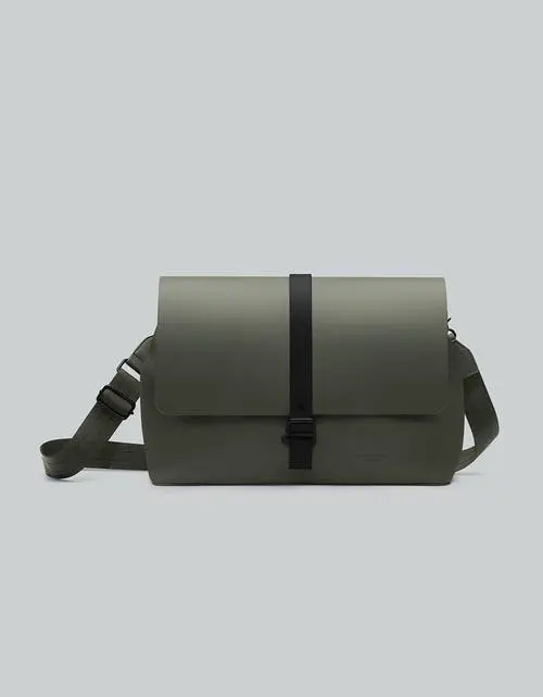 GASTON LUGA Spläsh Crossbody Large Laptop Bag - Olive