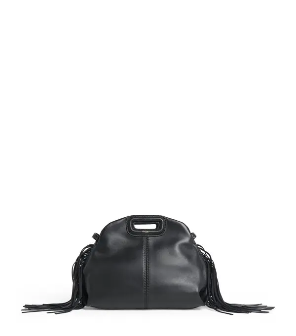 Maje Miss M Mini Leather Top-handle Bag - Black