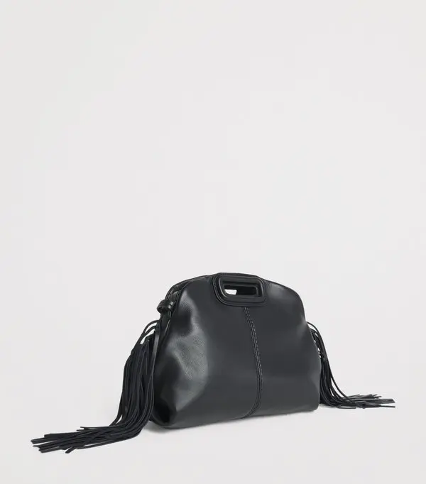 Maje Miss M Mini Leather Top-handle Bag - Black