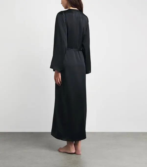 MARJOLAINE Silk Longline Tracy Robe