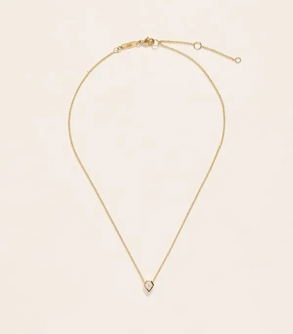 AZLEE Shield Diamond Trace Chain Necklace
