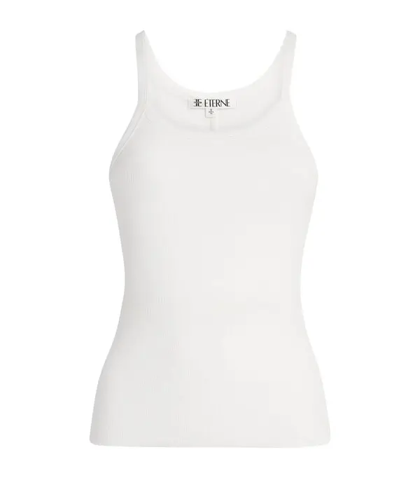 Eterne Cotton Ribbed Cami Top
