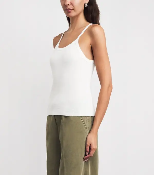 Eterne Cotton Ribbed Cami Top