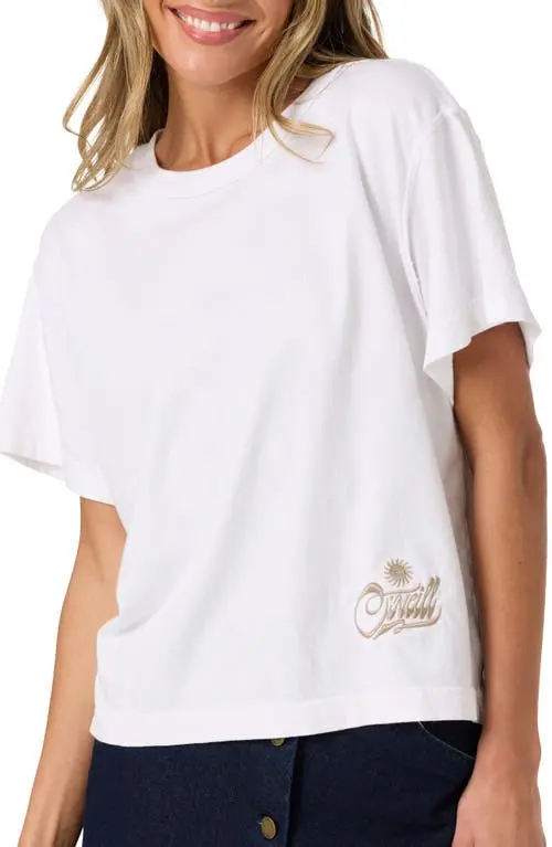 O'Neill Og Radical Sun" Boxy Graphic Tee - White