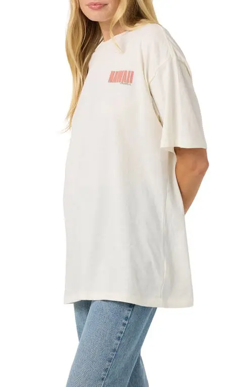 O'Neill Shaka Hawaii Graphic Oversized T-shirt - Tofu