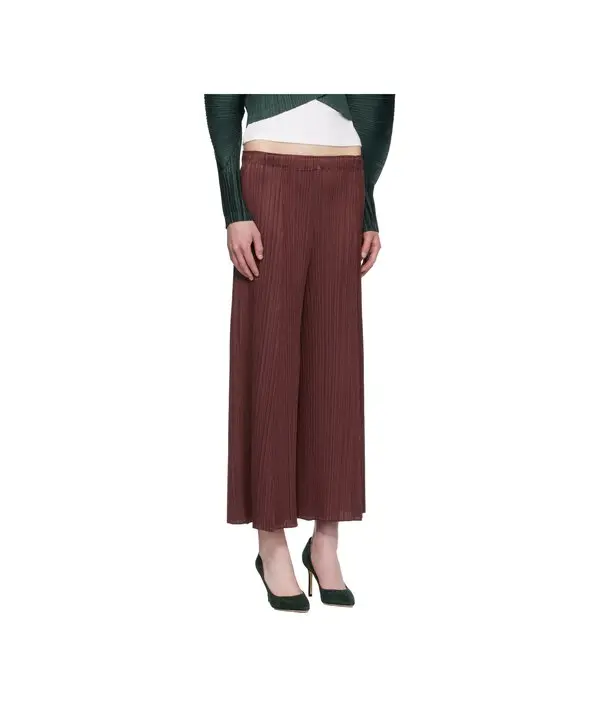 PLEATS PLEASE BY ISSEY MIYAKE Wide-leg Flared Trousers