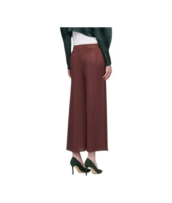 PLEATS PLEASE BY ISSEY MIYAKE Wide-leg Flared Trousers