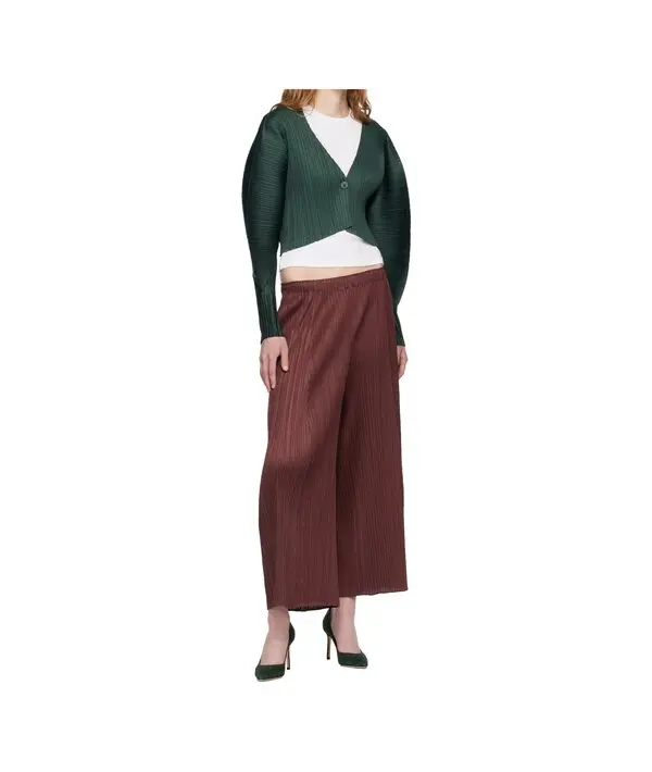 PLEATS PLEASE BY ISSEY MIYAKE Wide-leg Flared Trousers