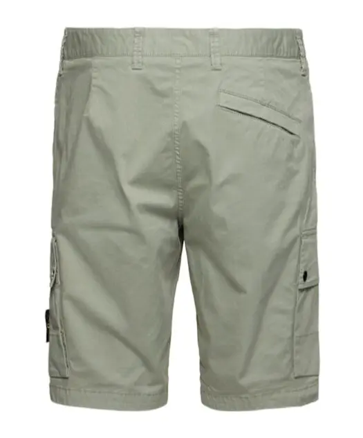 Stone Island Stretch Cotton Logo Patch Shorts