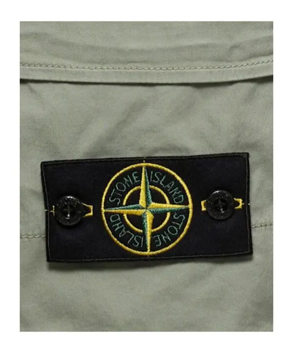 Stone Island Stretch Cotton Logo Patch Shorts