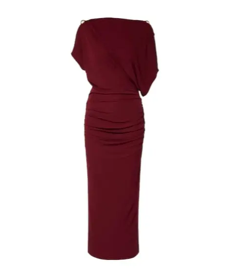 Altuzarra Brina Embellished Draped Jersey Gown - Red