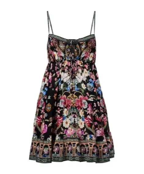 Camilla Crystal-embellished Silk Minidress