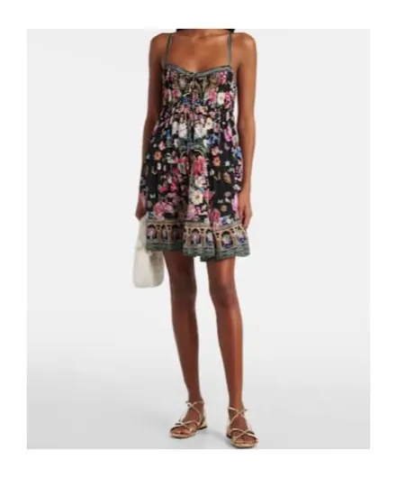 Camilla Crystal-embellished Silk Minidress