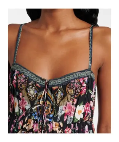 Camilla Crystal-embellished Silk Minidress
