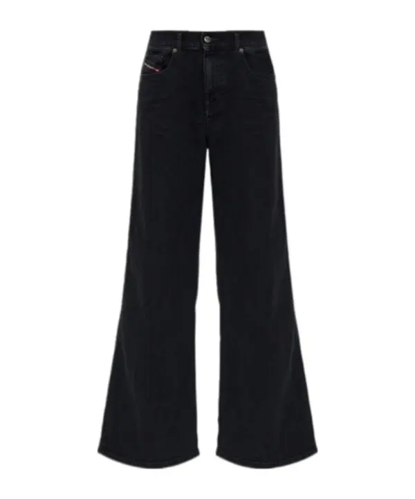 DIESEL® 1978 D-akemi 09n89 Wide Flare High-waisted Jeans - Black