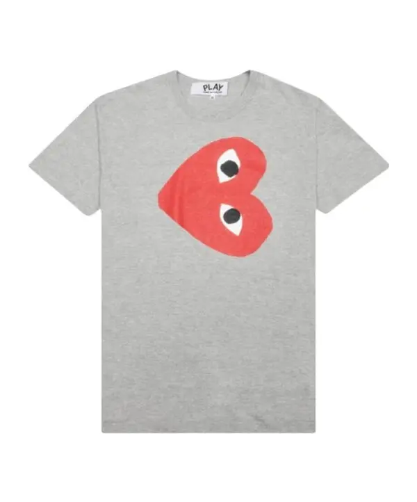 Play Comme Des Garcon Short-sleeved T-shirt - Gray