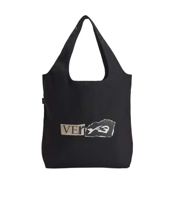 Y3 Logo Detail Top Handle Bag - Black