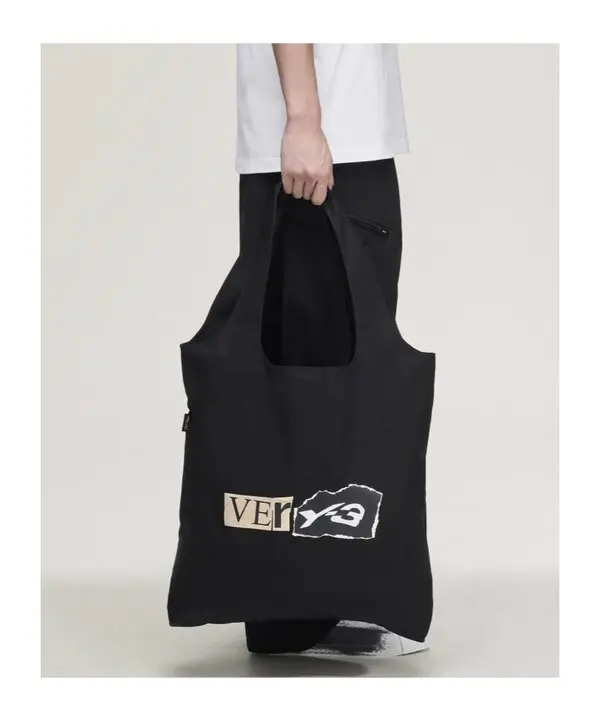 Y3 Logo Detail Top Handle Bag