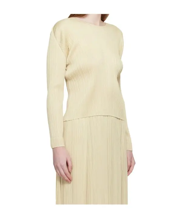 Issey Miyake Monthly Colors December Long Sleeve T-shirt - Nude
