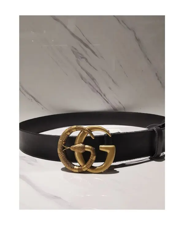 Gucci Double G Snake Buckle Belt