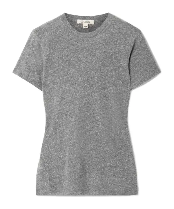 NILI LOTAN Lana Crew Neck T-shirt - Grey