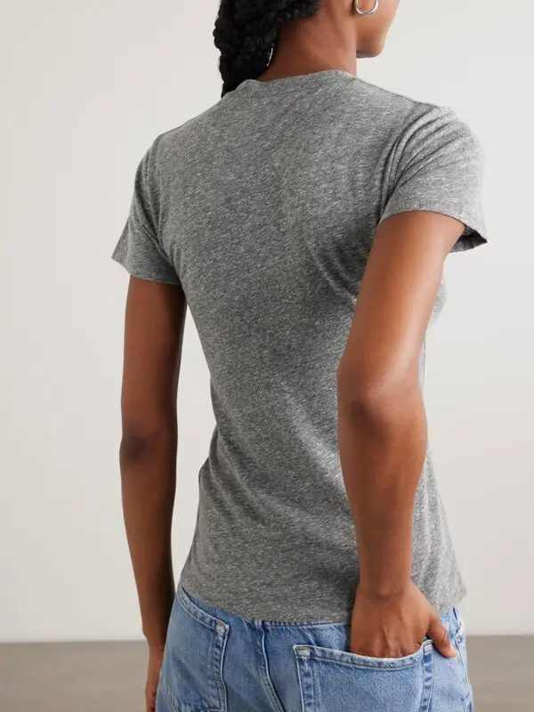 NILI LOTAN Lana Crew Neck T-shirt - Grey