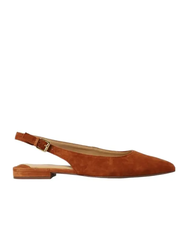 Ralph Lauren Londyn Pointed Toe Slingback Flats