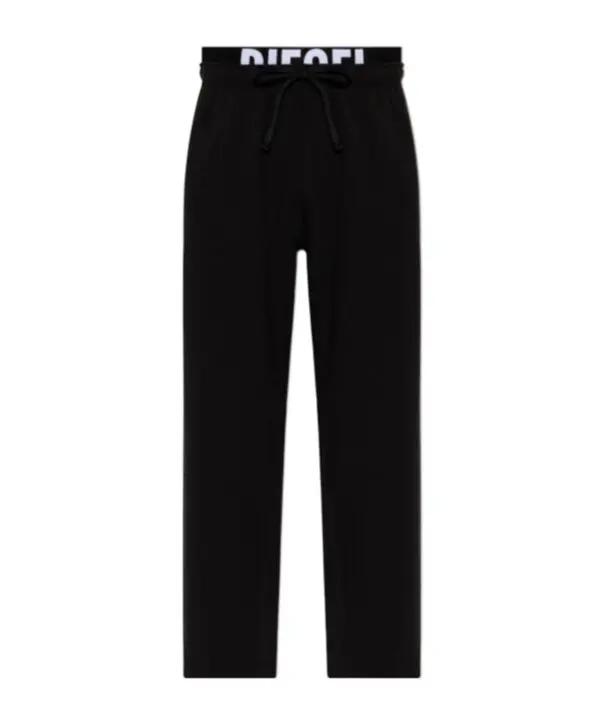 DIESEL® Drawstring Casual Pants - Black
