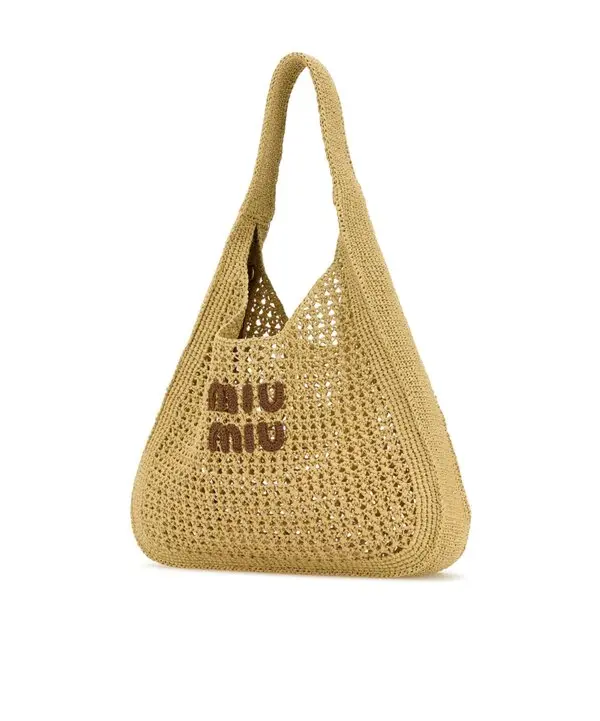Miu Miu Logo Appliquéd Top Handle Bag