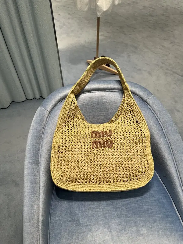Miu Miu Logo Appliquéd Top Handle Bag