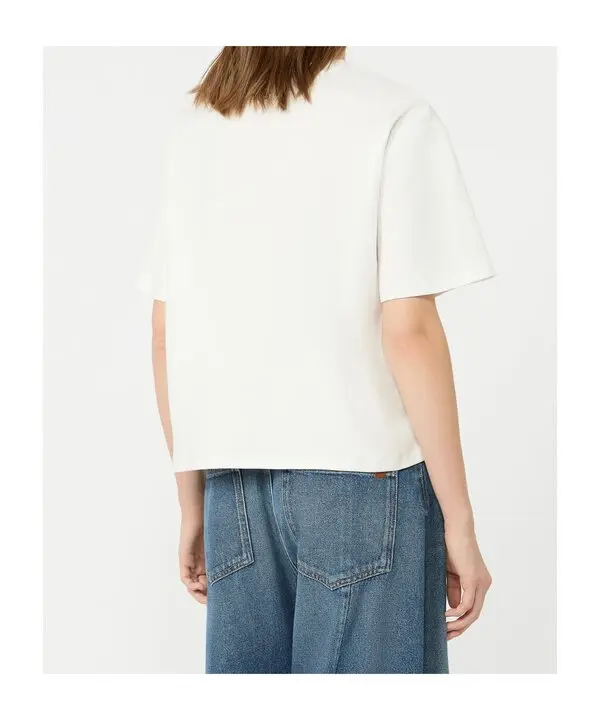 Max Mara Graphic Printed Crewneck T-shirt - White