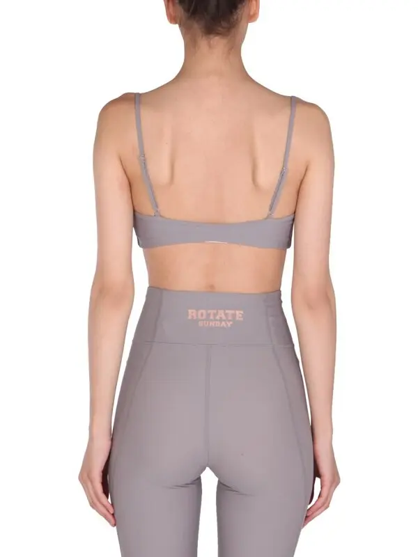 ROTATE BY BIRGER CHRISTENSEN Logo Print Sports Bra