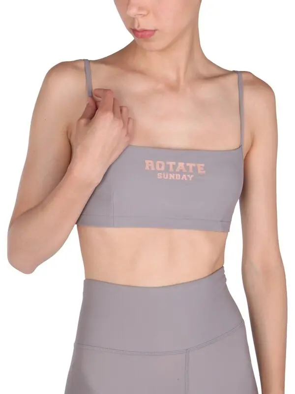 ROTATE BY BIRGER CHRISTENSEN Logo Print Sports Bra