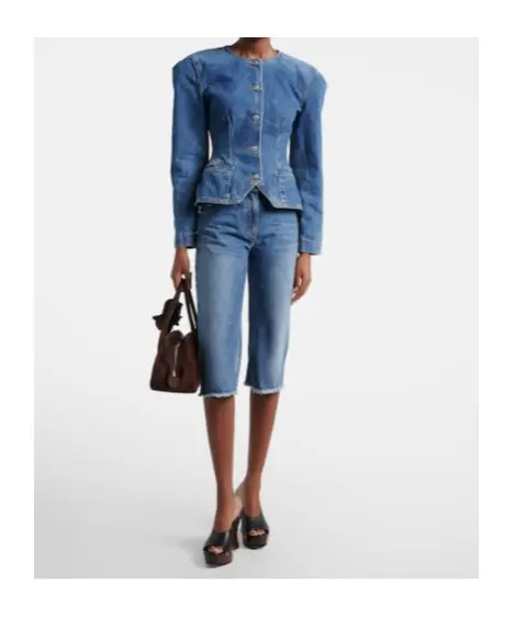 Magda Butrym Faded Capri Jeans