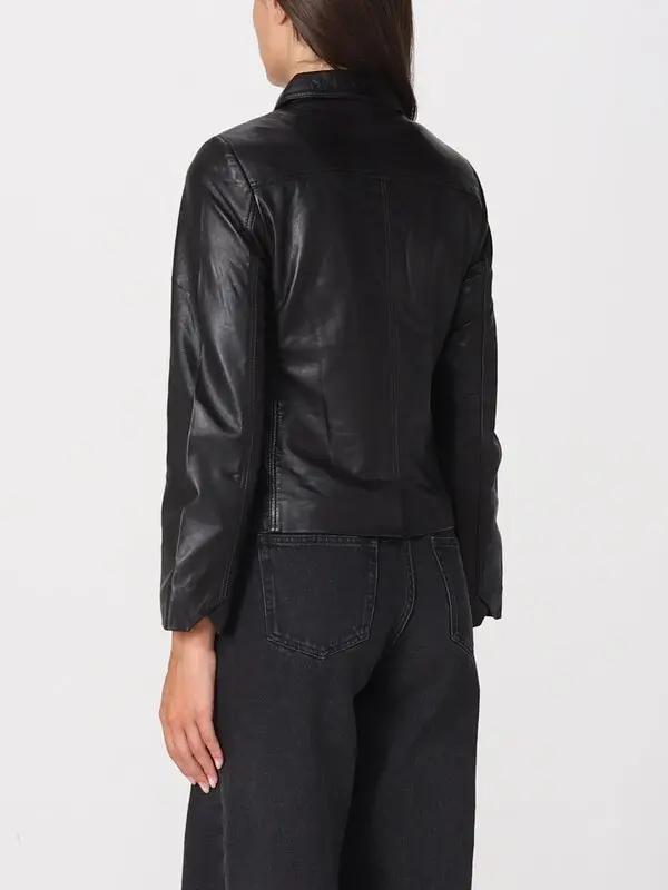 Zadig&Voltaire Long-sleeved Leather Jacket