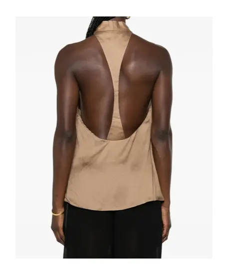 TOM FORD Sleeveless Bow Detail Open Back Cover-up