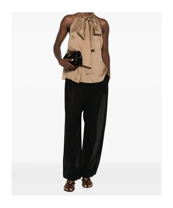 TOM FORD Sleeveless Bow Detail Open Back Cover-up - Nude