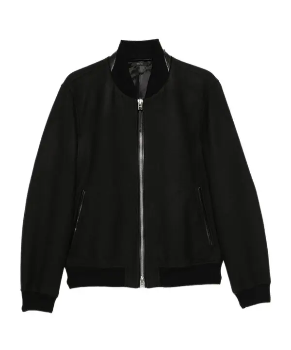TOM FORD Leather-trimmed Bomber Jacket - No